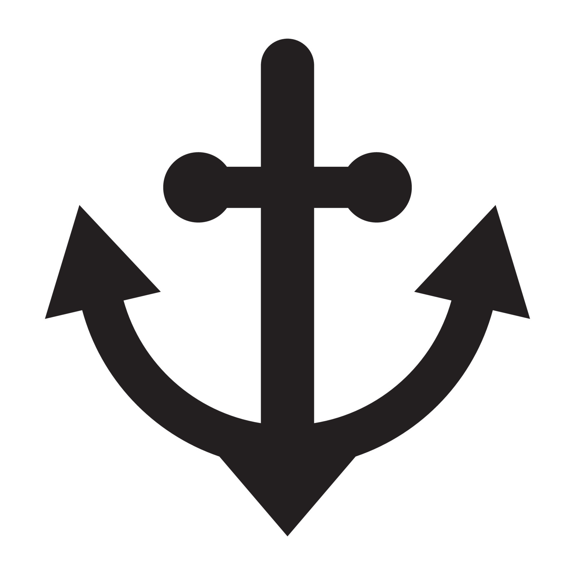 anchor icon vector 24394607 Vector Art at Vecteezy