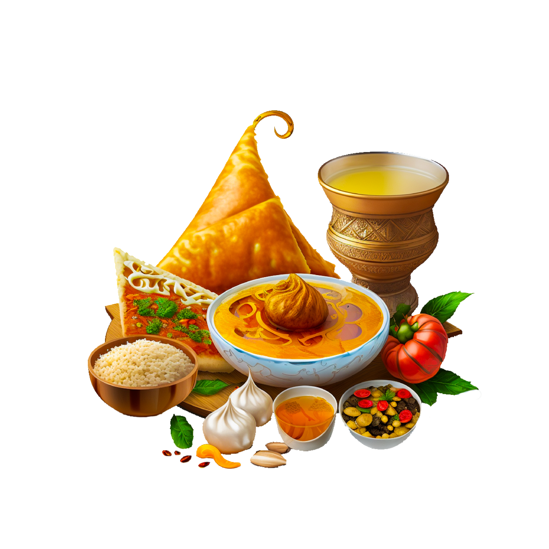 Traditional Ramadan Food For A Festive Meal 24396781 PNG