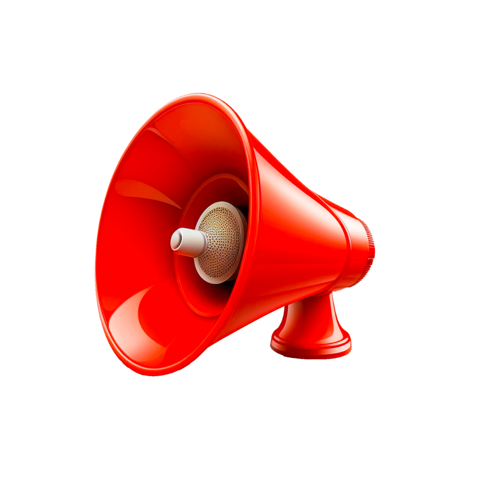Red Handheld Speaker 24396799 Png
