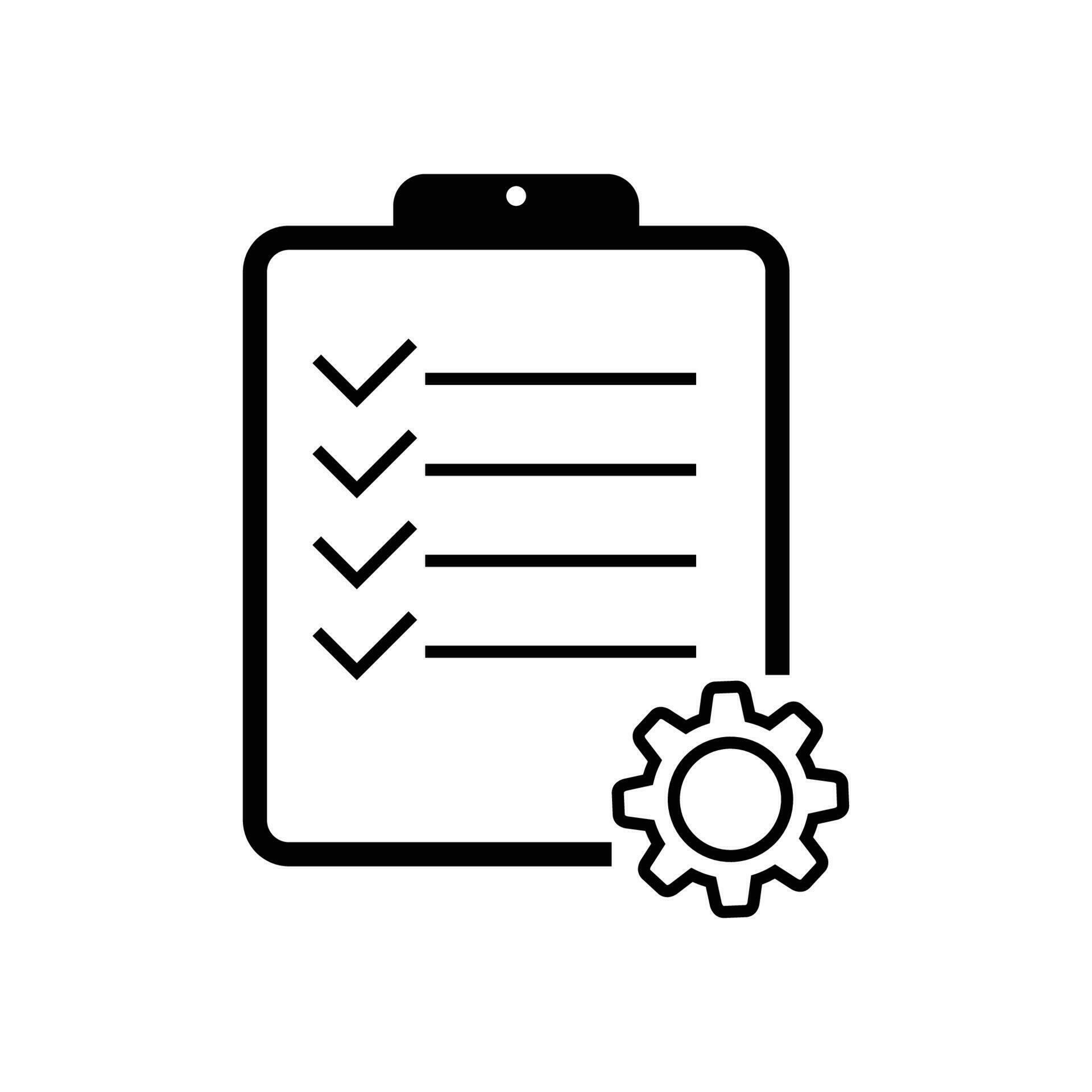 management project icon design. gear and document sign and symbol ... management project icon design. gear and document sign and symbol ...