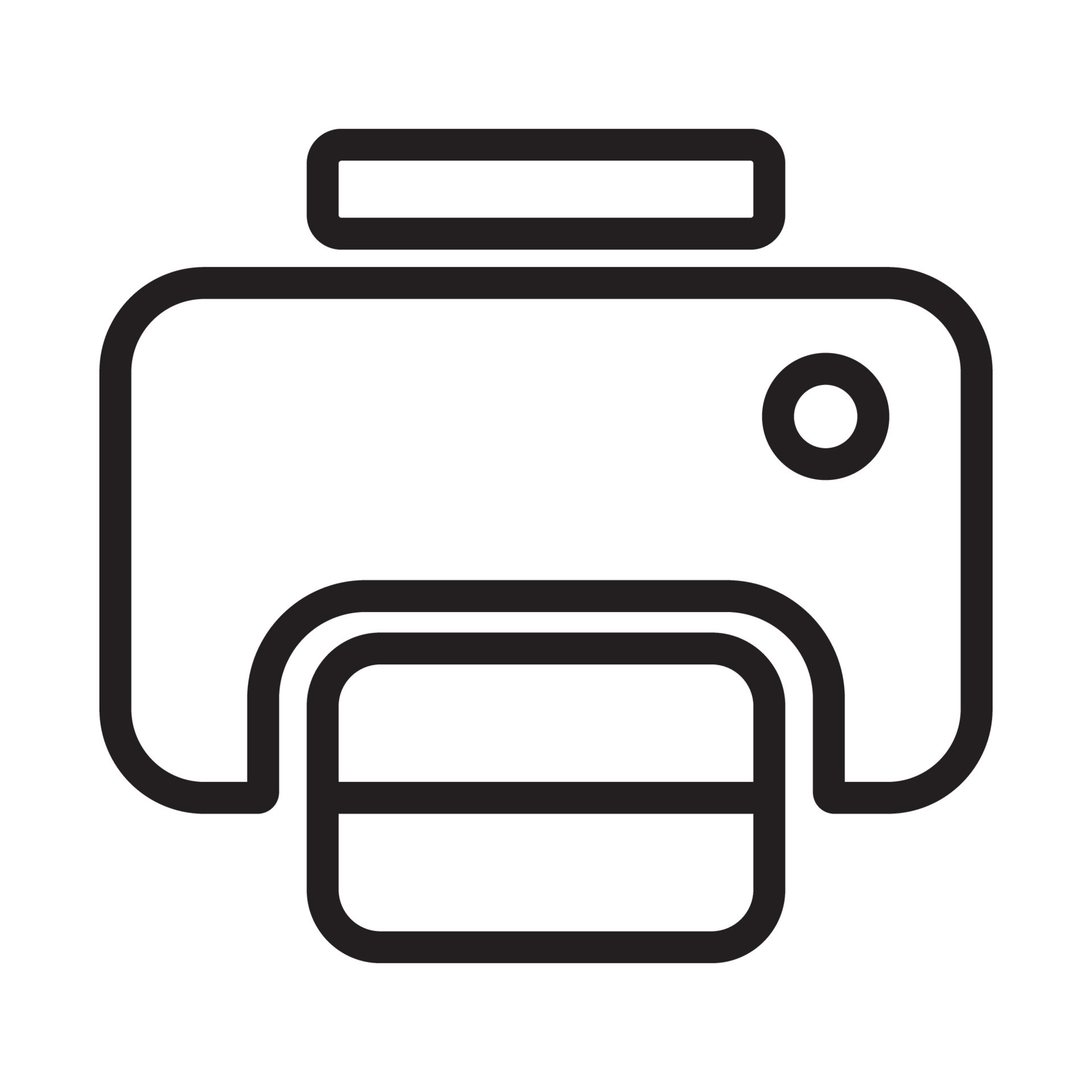 printer icon vector 24397723 Vector Art at Vecteezy