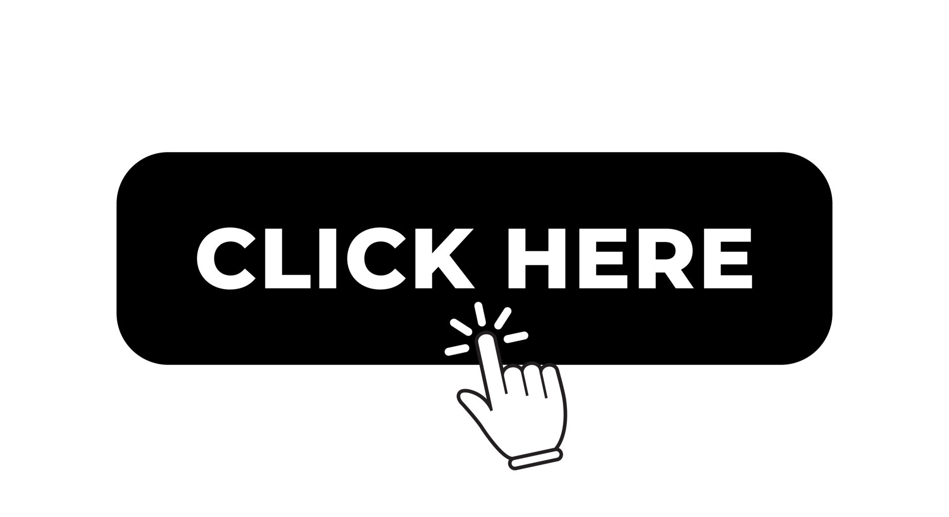 Click here button icon vector. Element for website 24398550 Vector Art at Vecteezy