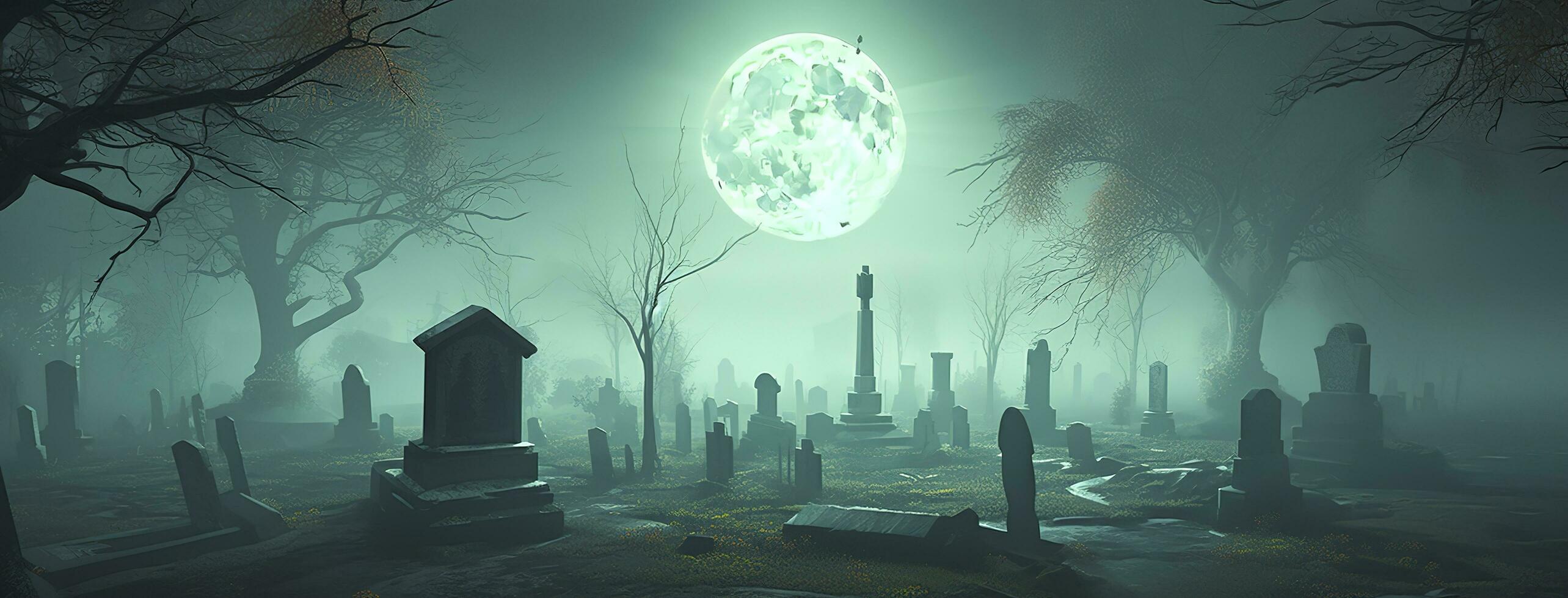 Spooky Graveyard Background Spooky Graveyard Background