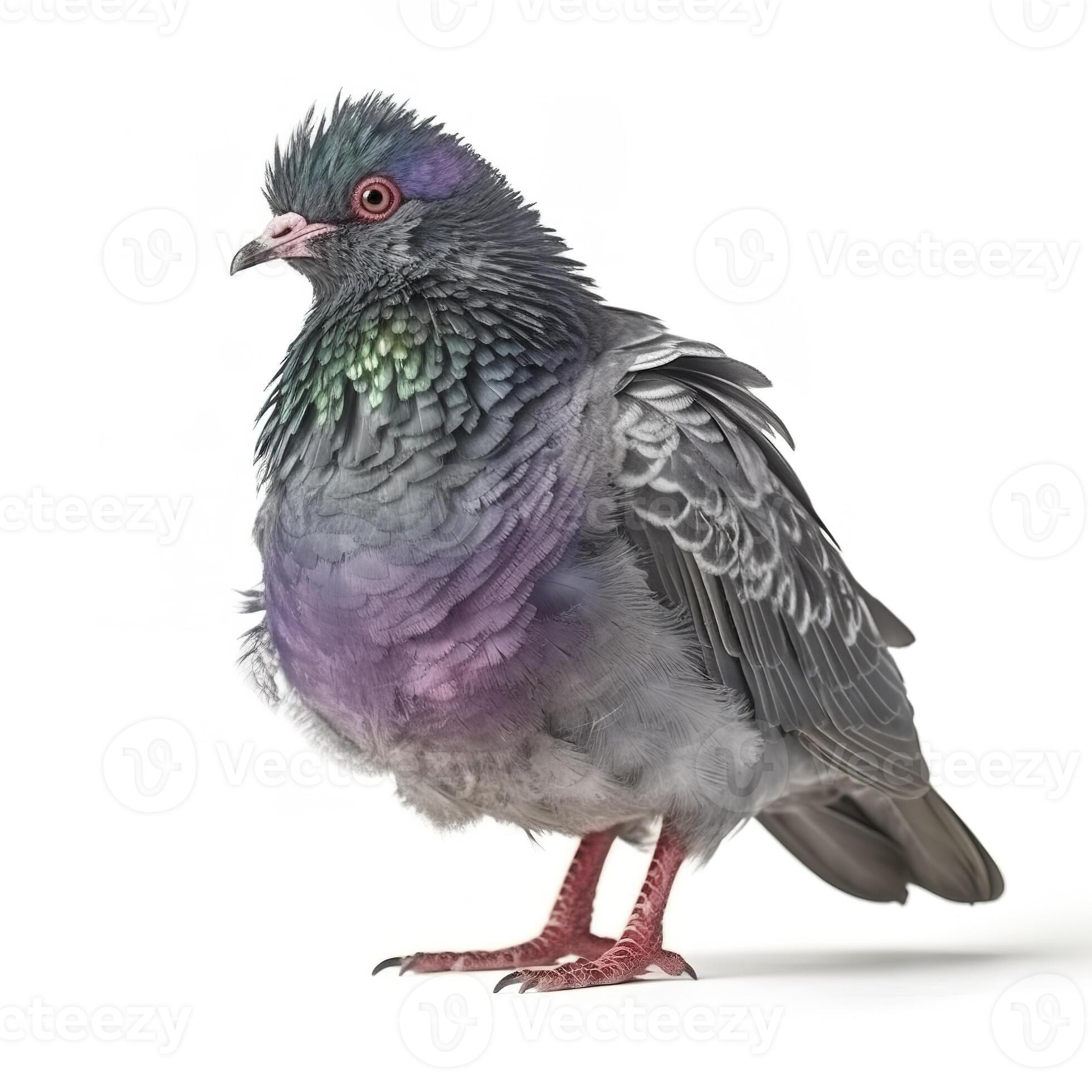 Pigeon isolated on white background, generate ai 24402334 Stock Photo at Vecteezy