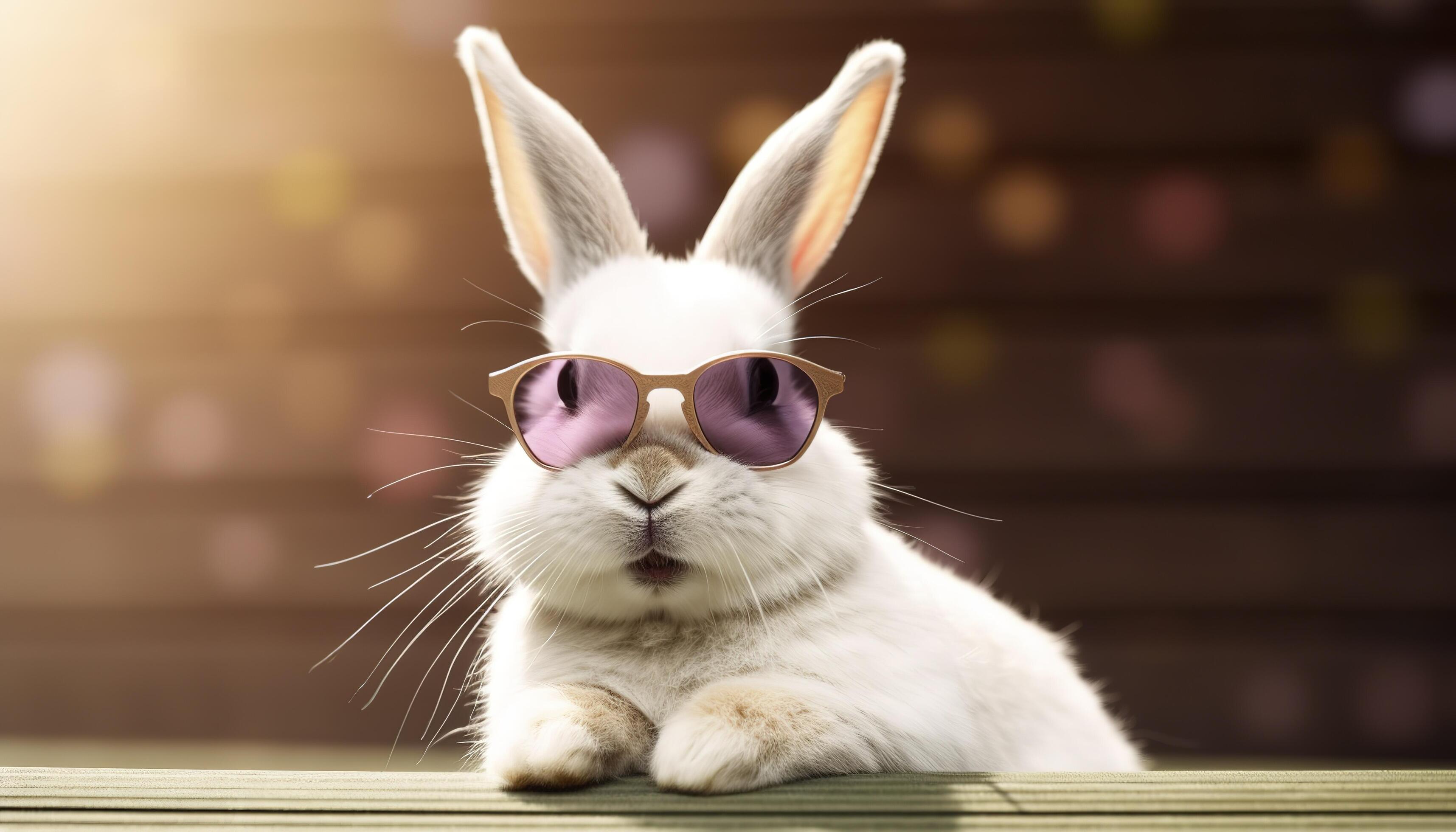 Happy cool rabbit funny , 24403006 Stock Photo at Vecteezy