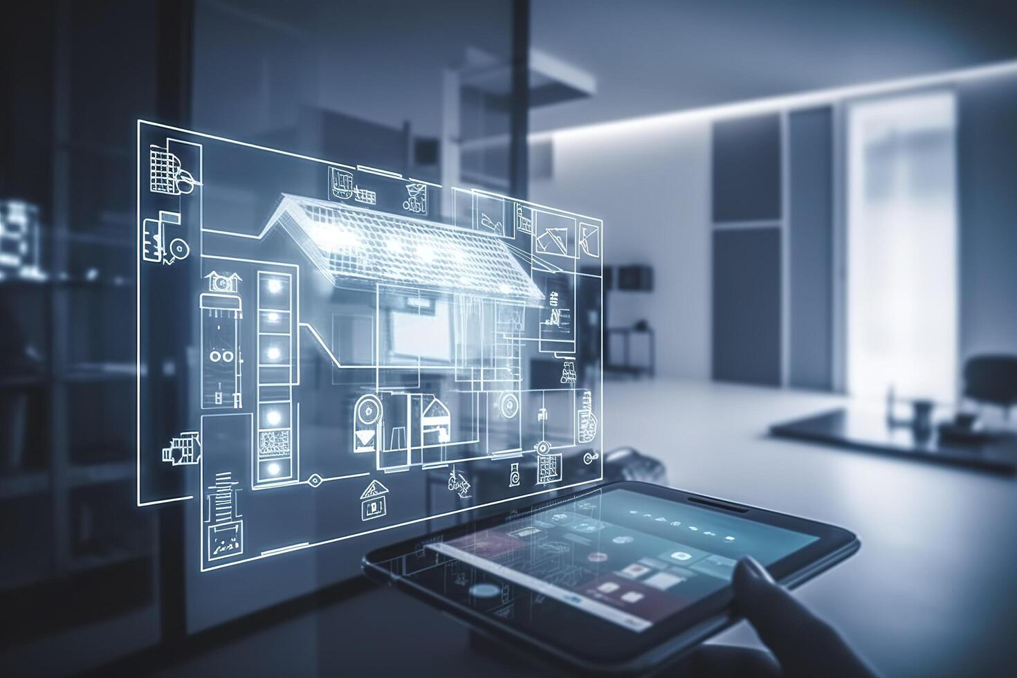 Modern smart home management systems use augmented reality, Smart ...