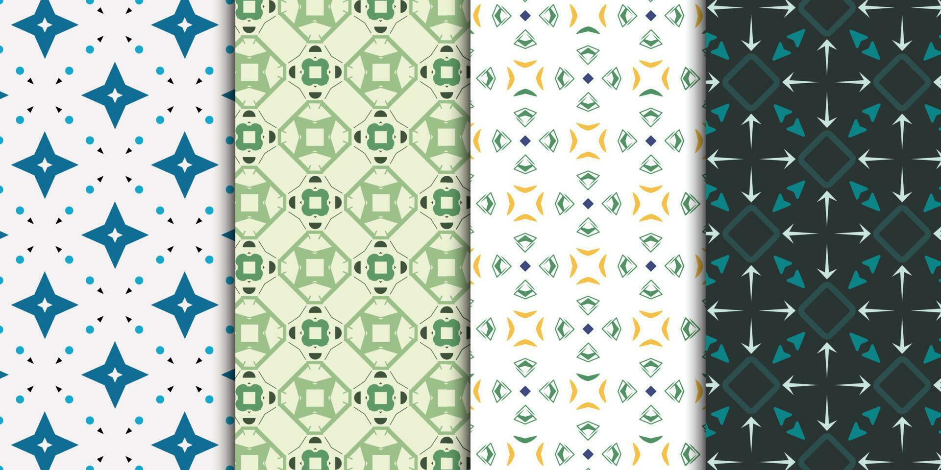 Set of seamless geometric patterns. Abstract unique motif graphic design print 3d cube pattern ...