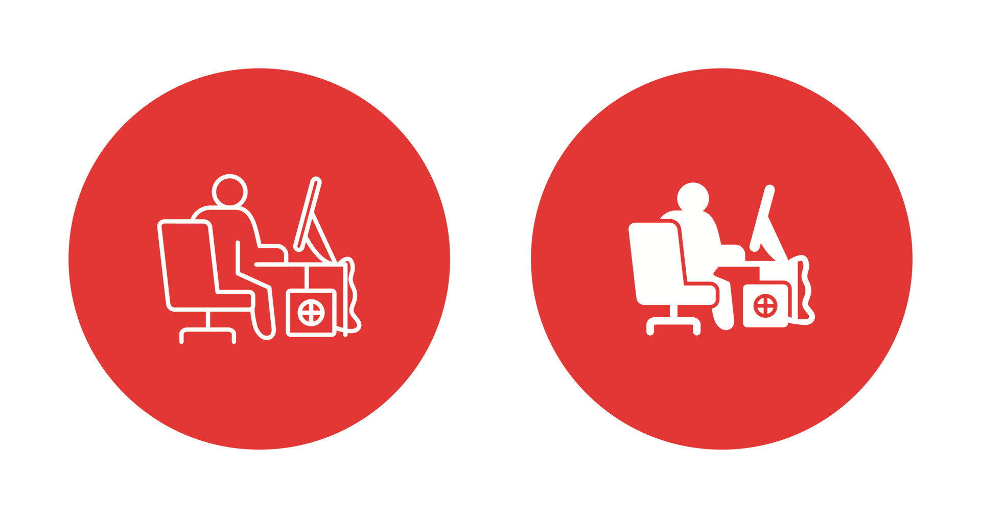 Computer Worker Vector Icon 24404818 Vector Art at Vecteezy