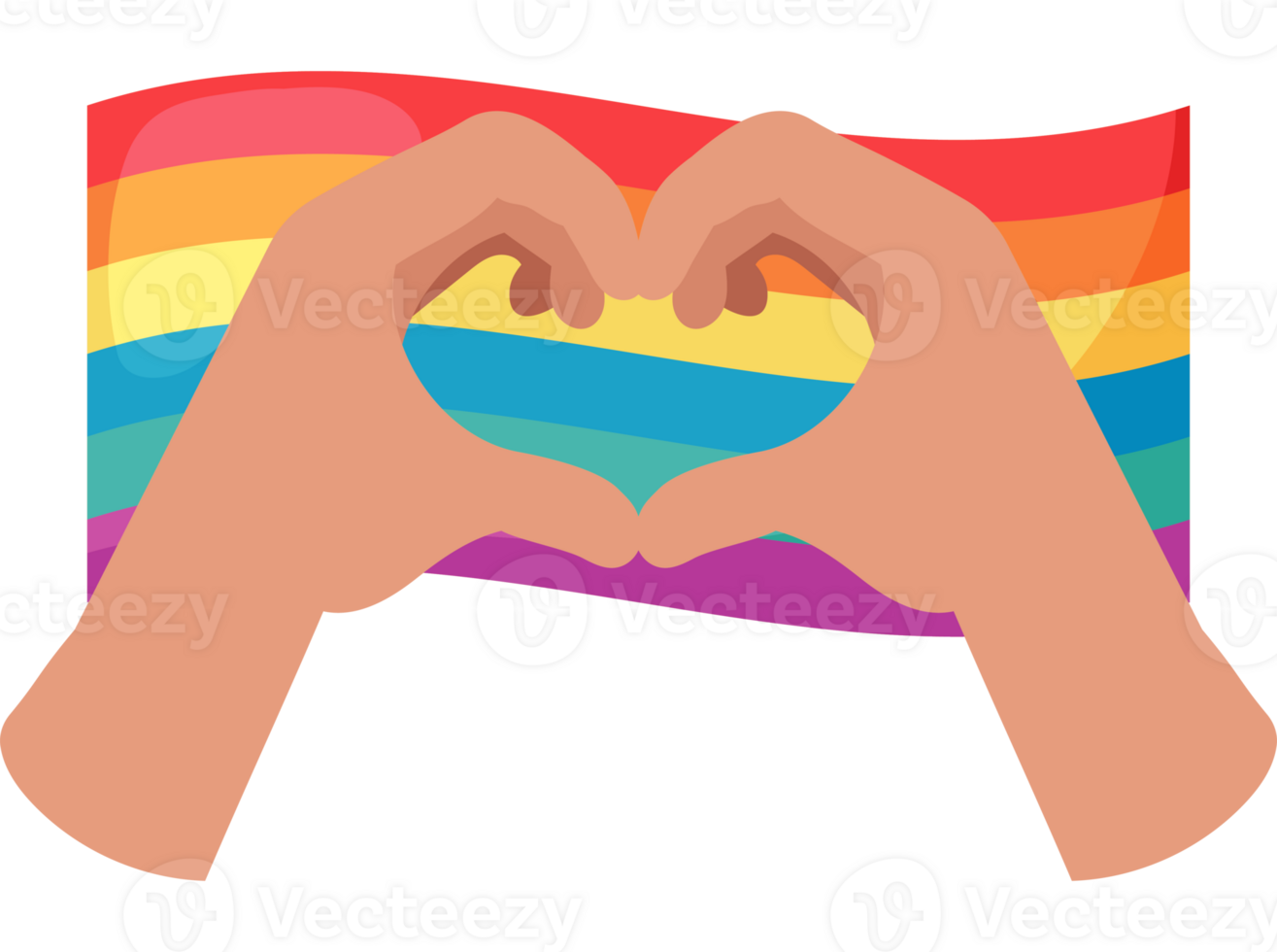 Hands Heart Pride Day Icon Isolated 24405448 Png