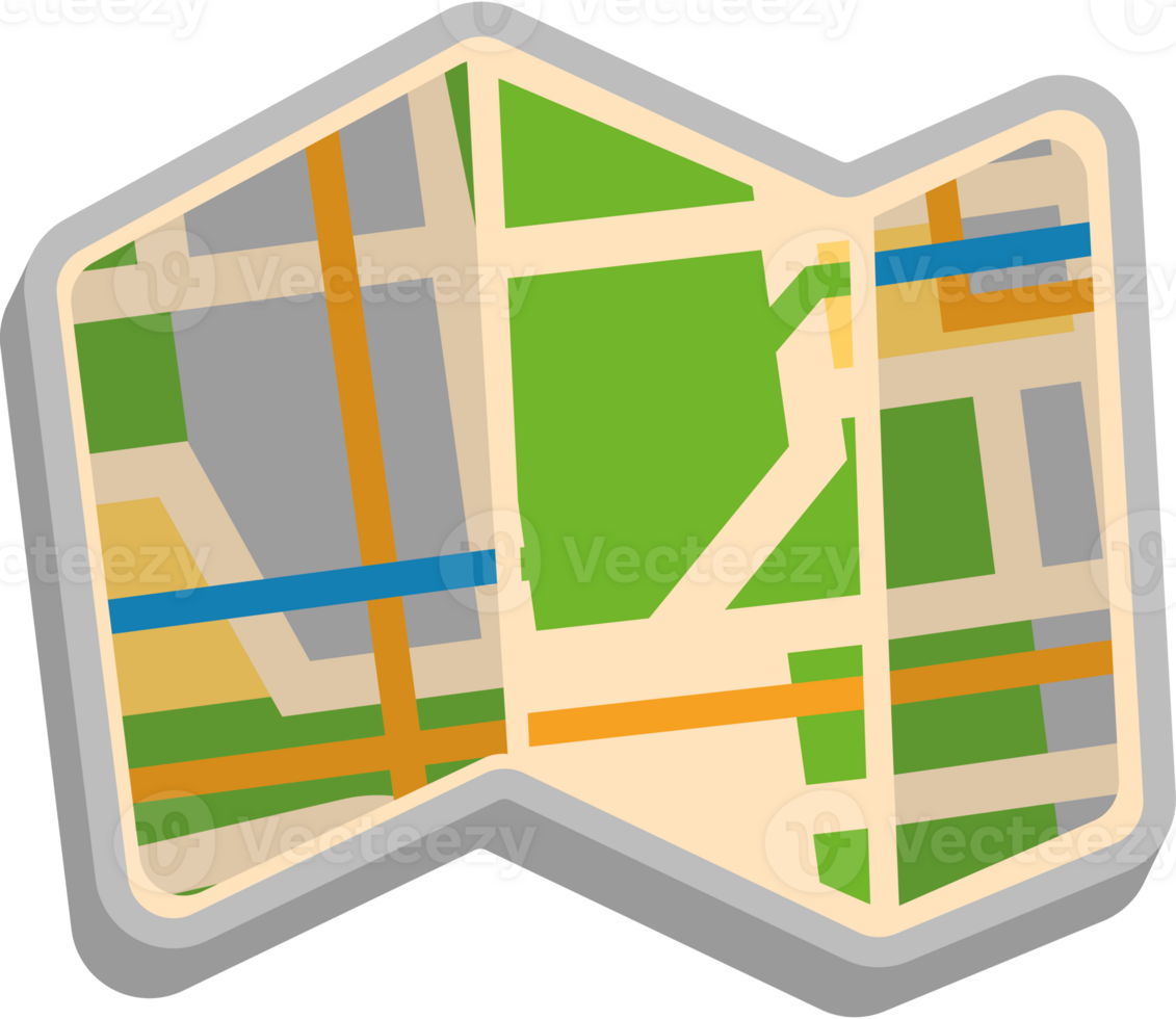 Navigation Map Icon White Background 24405961 Png