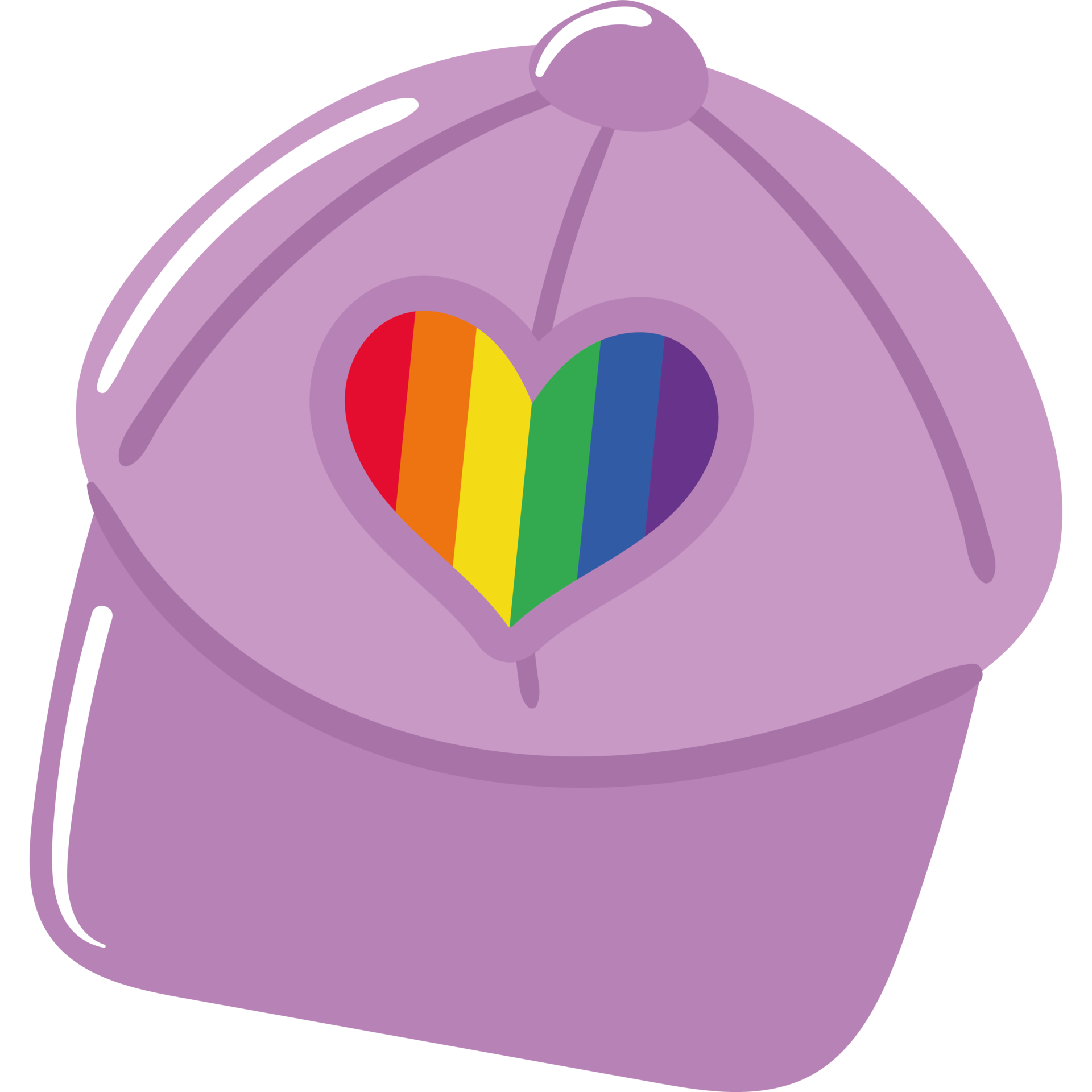 Lgbtq Flag In Sport Cap 24406395 Png