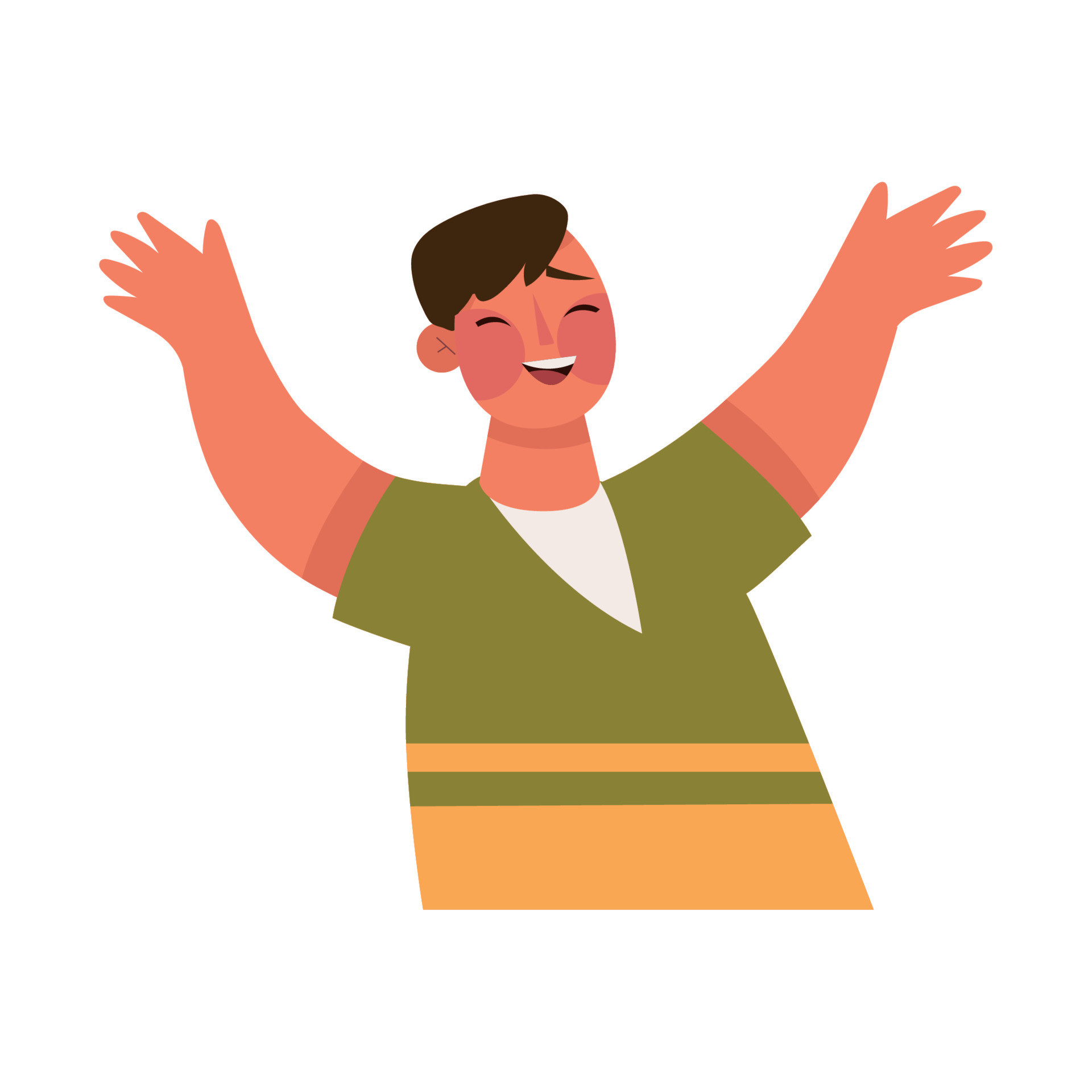 smiling young man 24409004 Vector Art at Vecteezy