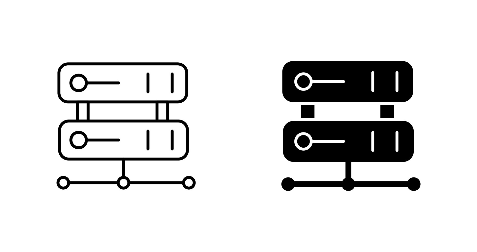 Server Vector Icon 24412575 Vector Art At Vecteezy
