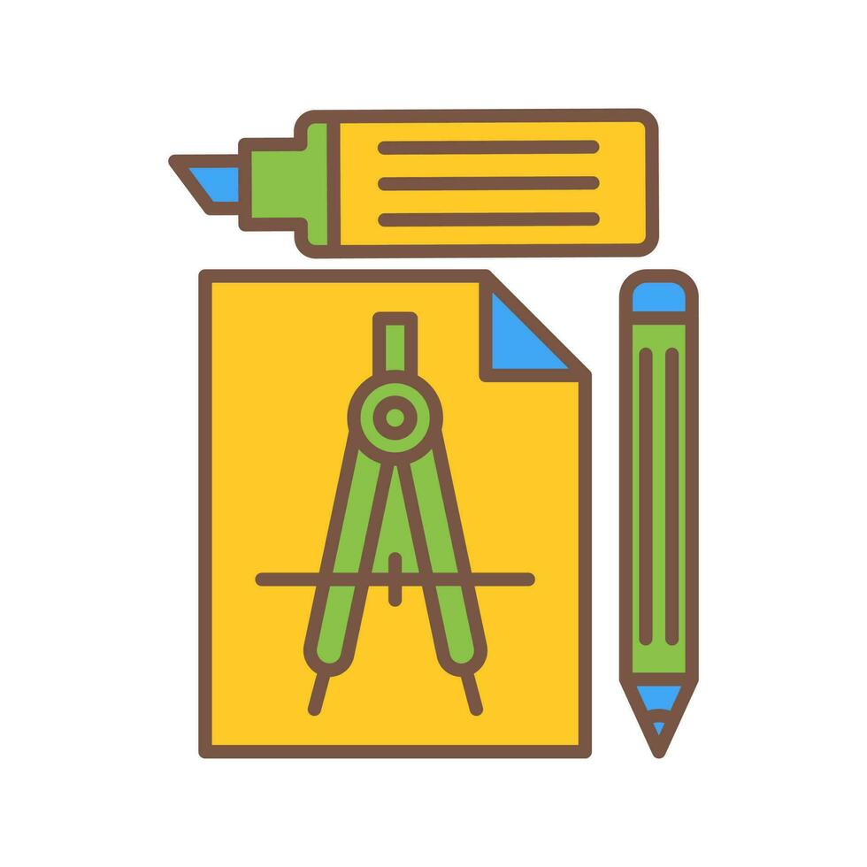Study Tools Vector Icon 24430847 Vector Art at Vecteezy