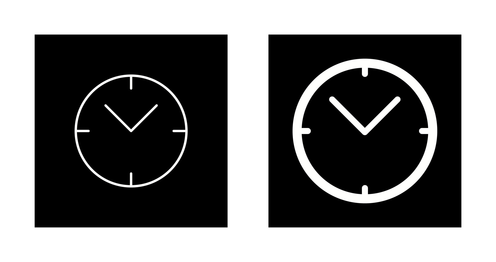 Unique Clock Vector Icon 24432682 Vector Art at Vecteezy