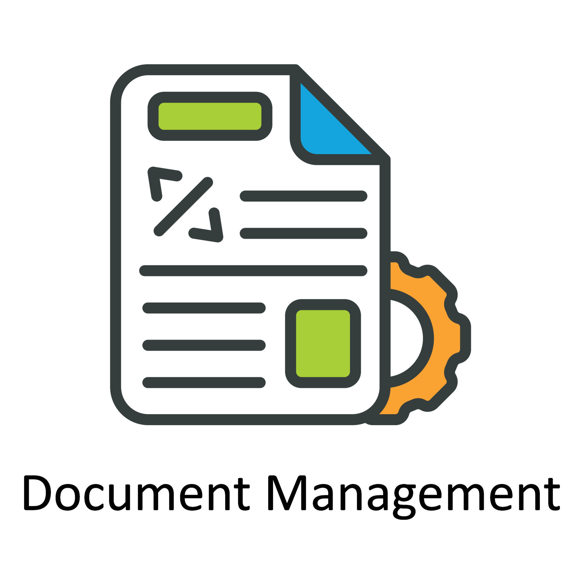 Document Management Vector Fill outline Icon Design illustration. Seo ...