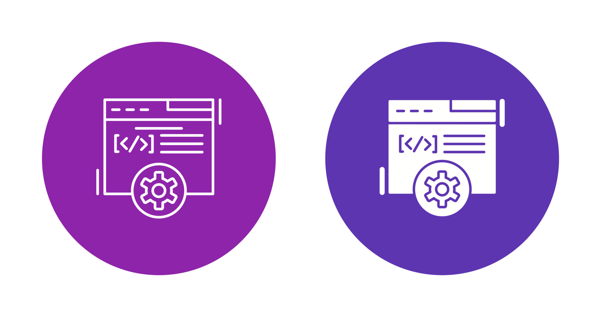 Web Development Vector Icon 24437114 Vector Art At Vecteezy