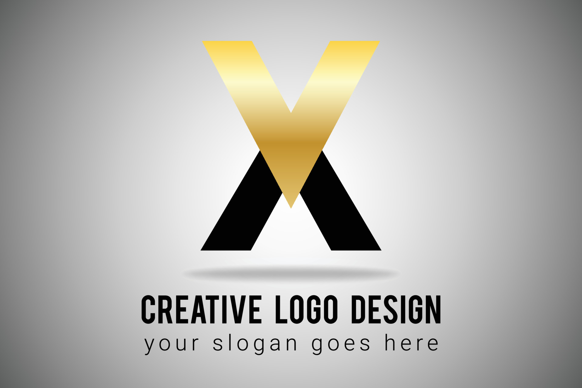 inicial letra X letra logo. oro efecto letra logo usable para negocio y marca logotipos plano ...