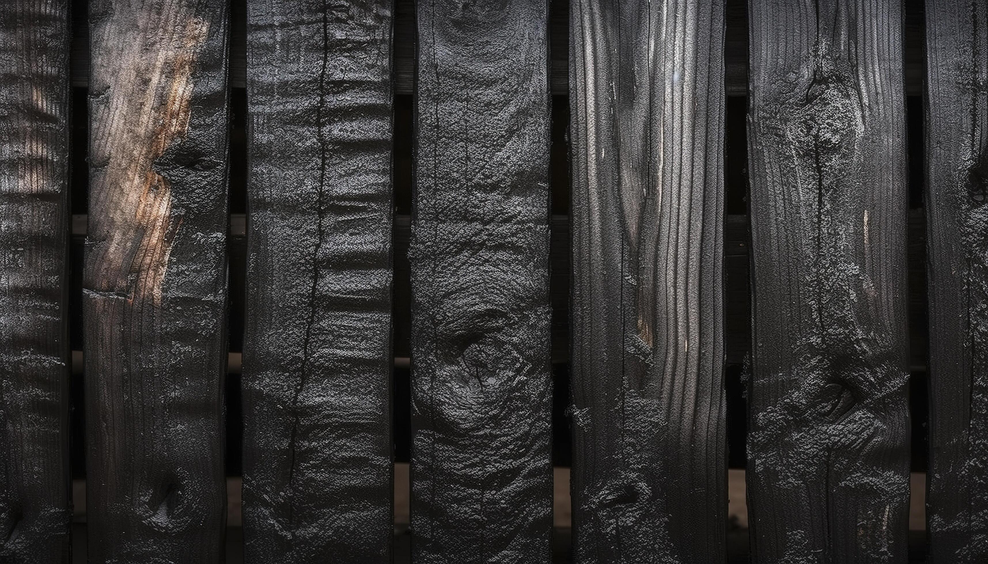 Charred Wood Background