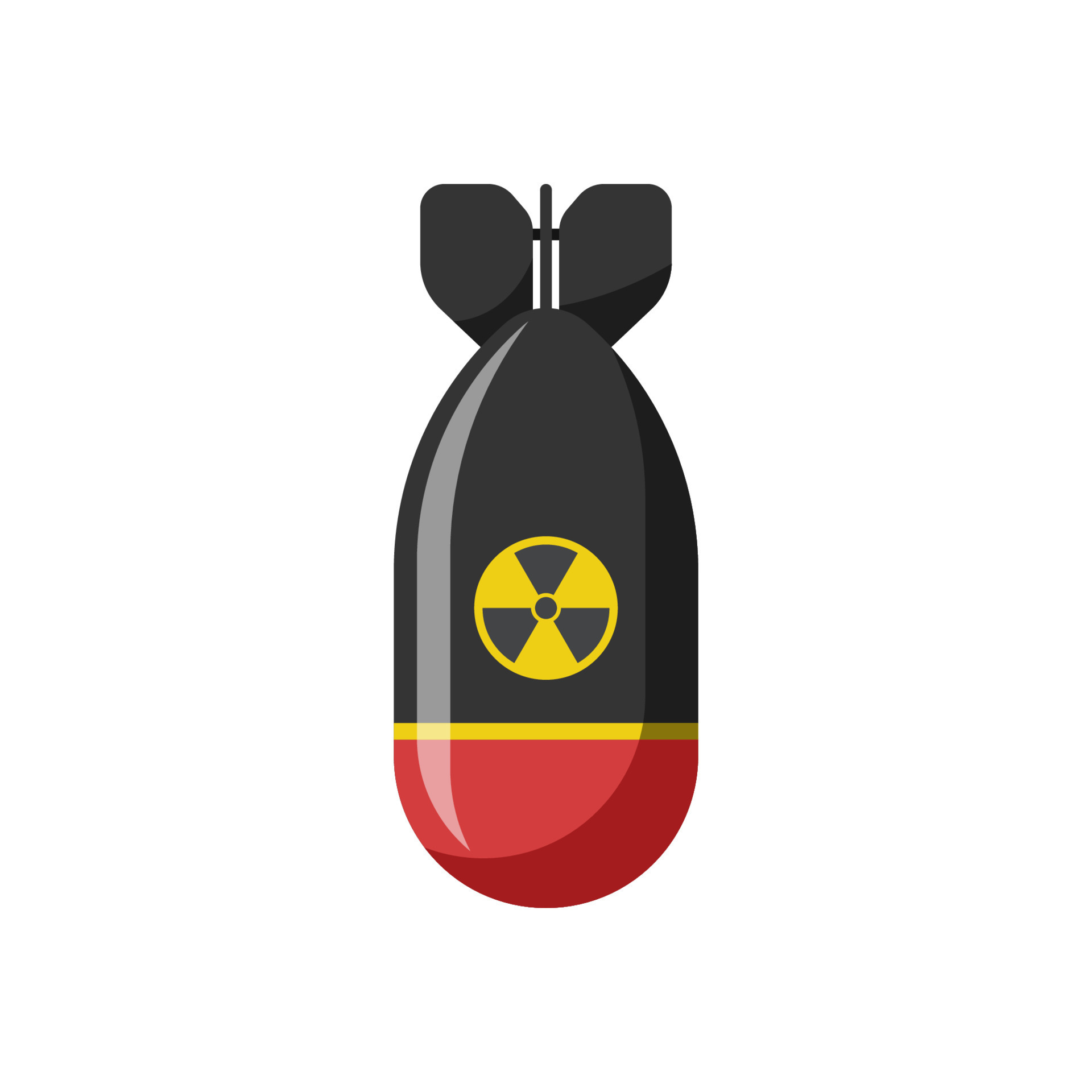 Nuclear Bomb vector isolated on white background. 24448484 Vector Art at Vecteezy