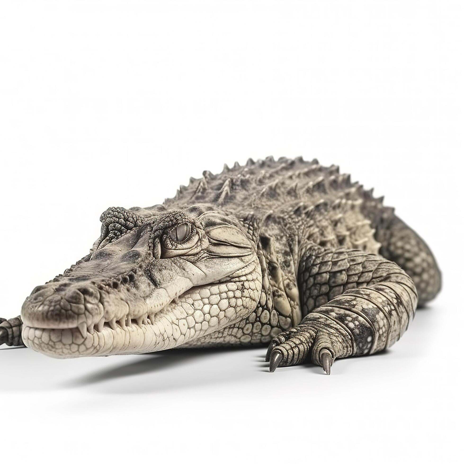 Alligator isolated on white background, generate ai 24448701 Stock ...