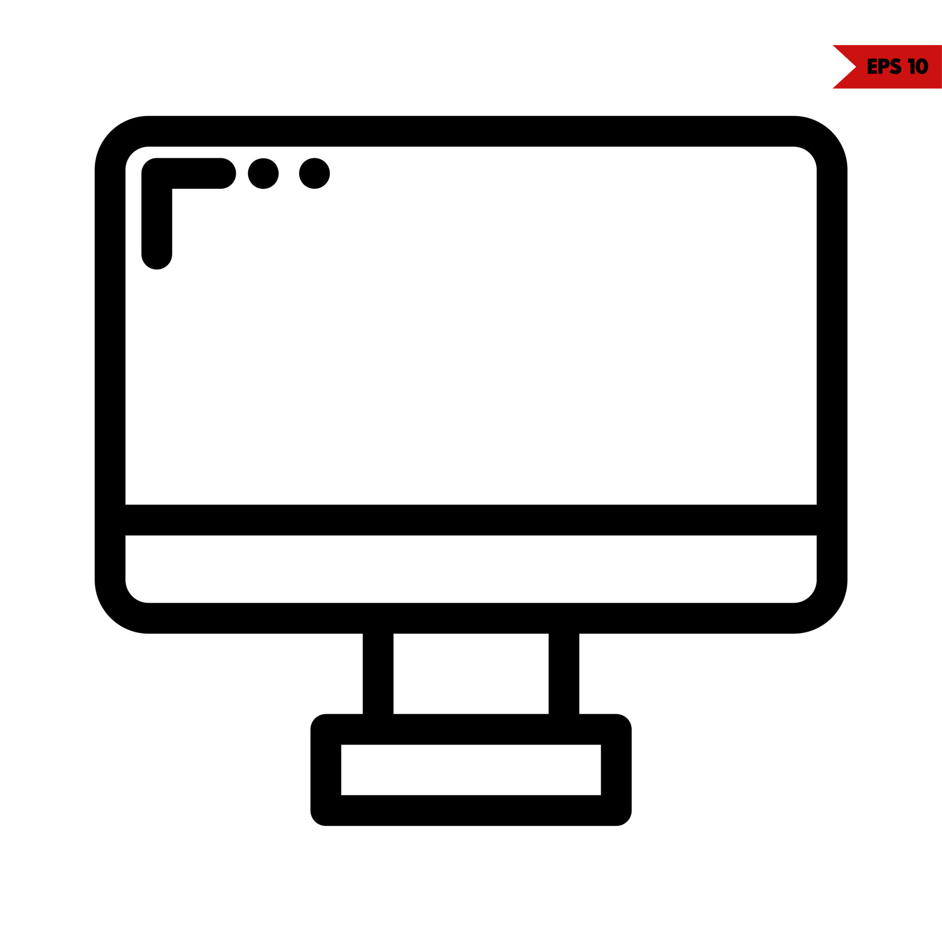 computer line icon 24448789 Vector Art at Vecteezy