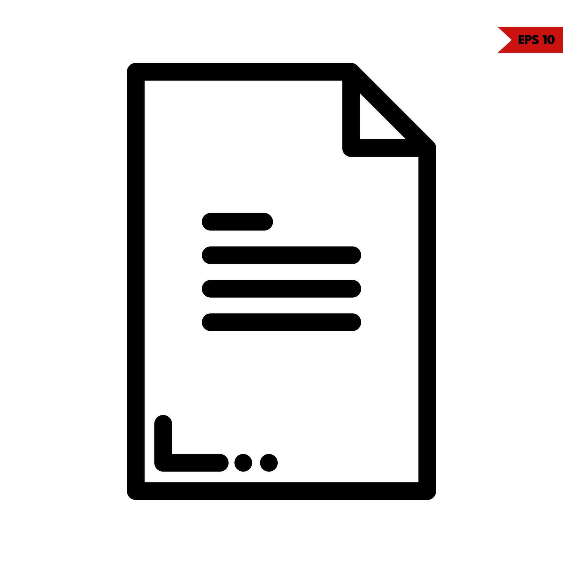 document line icon 24448840 Vector Art at Vecteezy