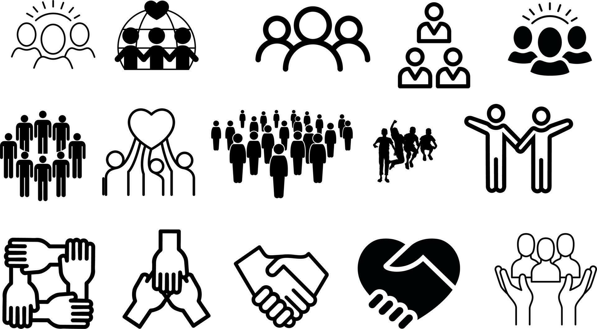 Community and People Vector Set Fully customizable .eps 24450008 Vector ...