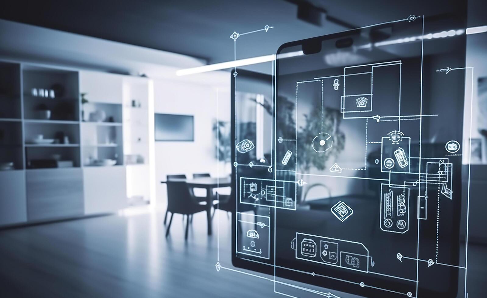 Modern smart home management systems use augmented reality, Smart ...