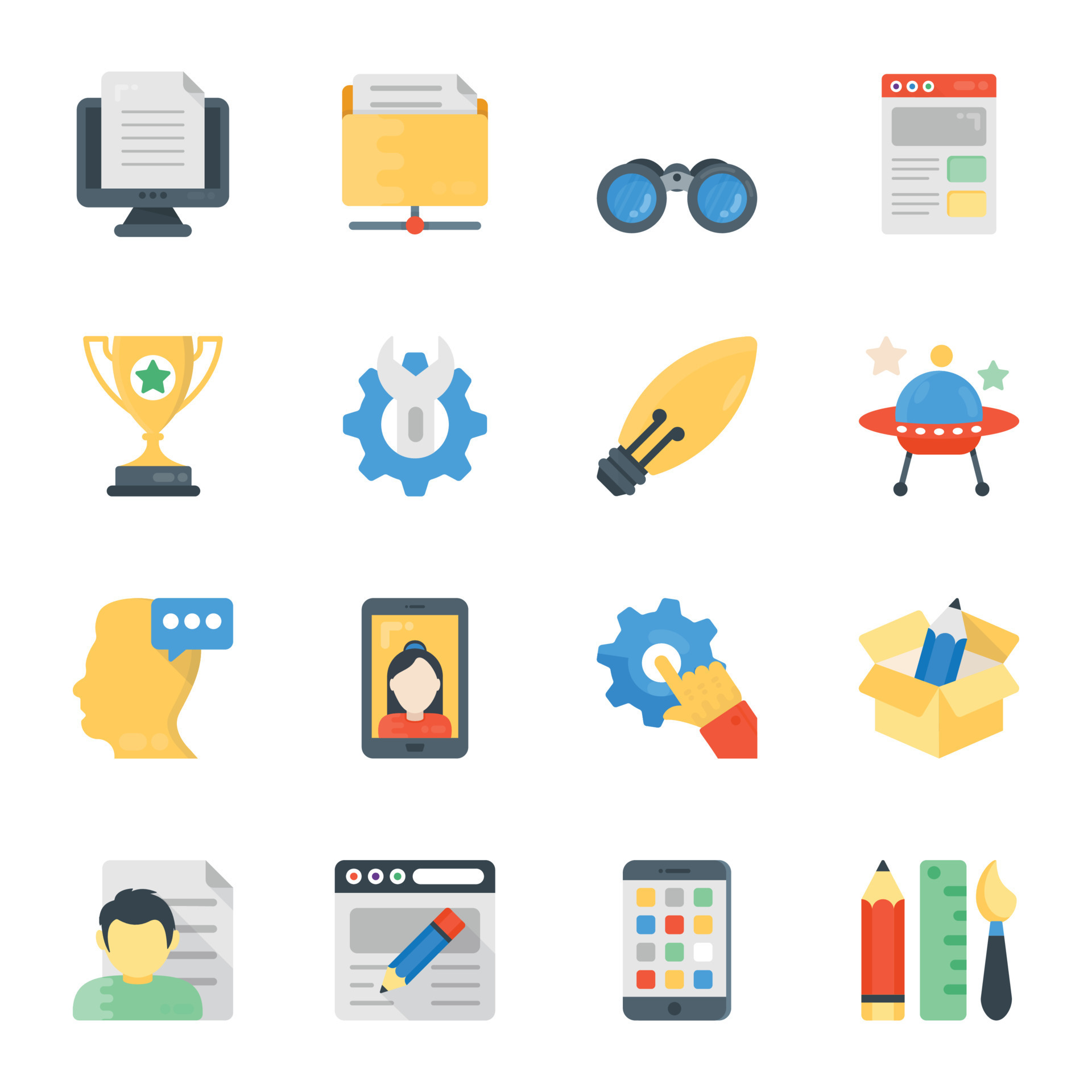 Set of Creative Process Flat Vector Icons 24450933 Vector Art at Vecteezy Set of Creative Process Flat Vector Icons 24450933 Vector Art at Vecteezy