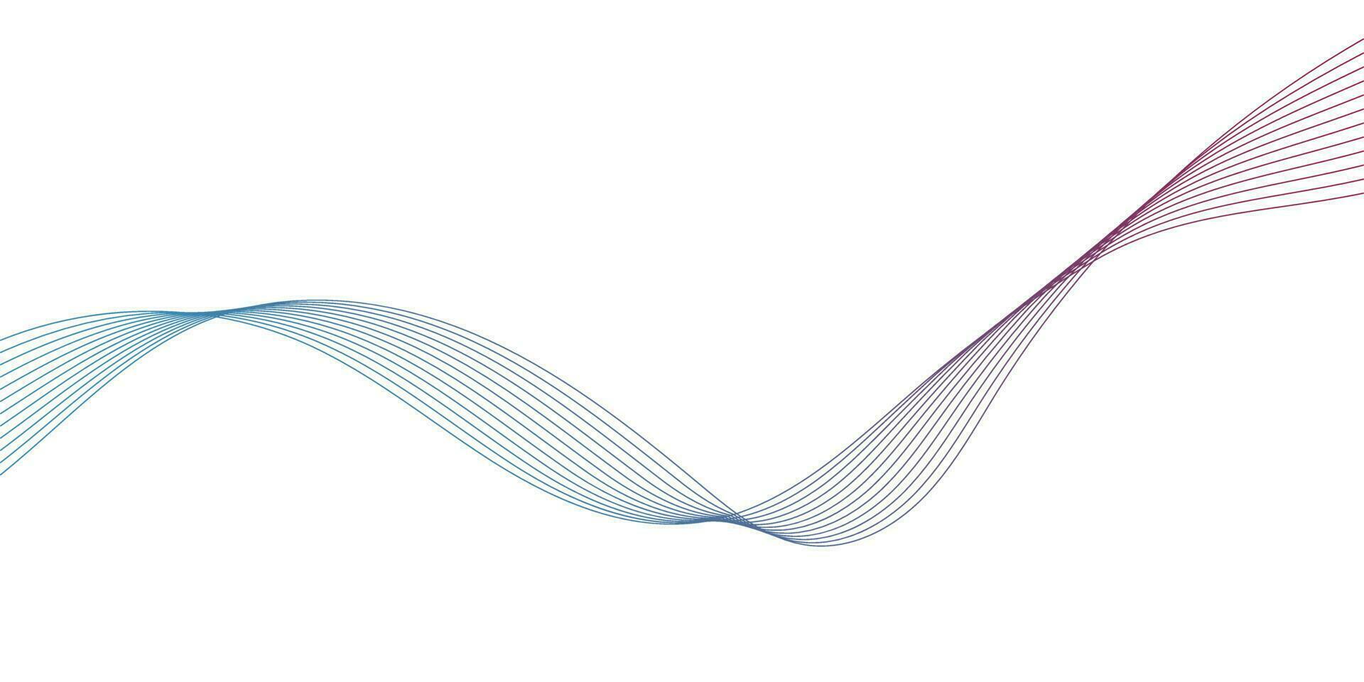 Abstract background with blue wave lines on white background. Vector ...