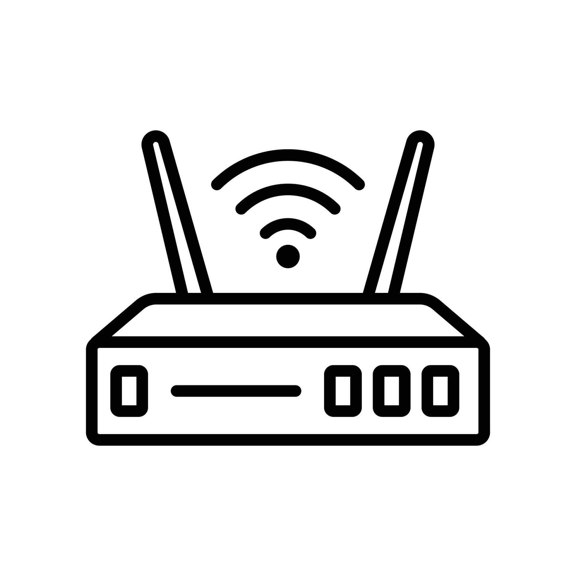 wifi router icon vector design template simple and modern 24451314 Vector Art at Vecteezy