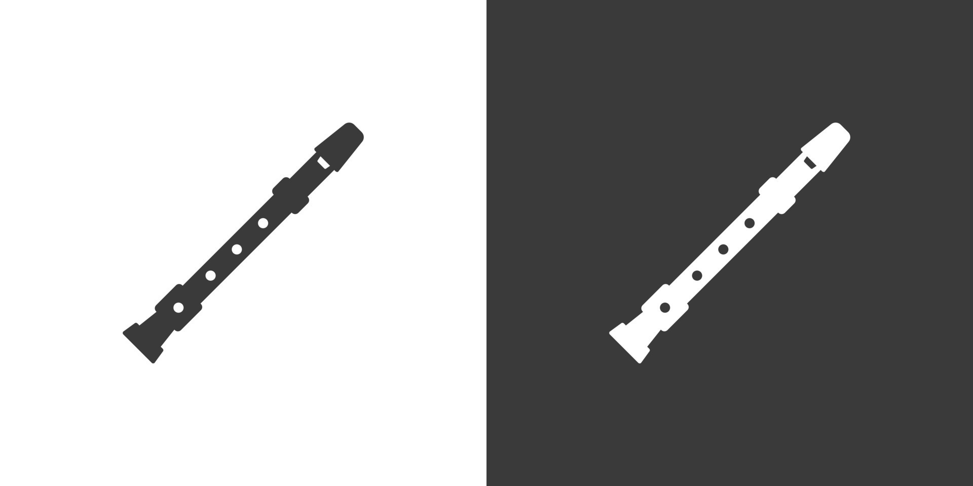 Recorder Flat Web Icon Recorder Logo Design Woodwind Instrument