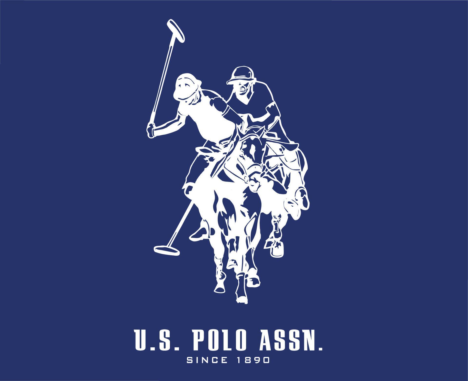 Us Polo Assn Brand Logo With Name White Symbol Clothes Design Icon Abstract Vector Illustration ...