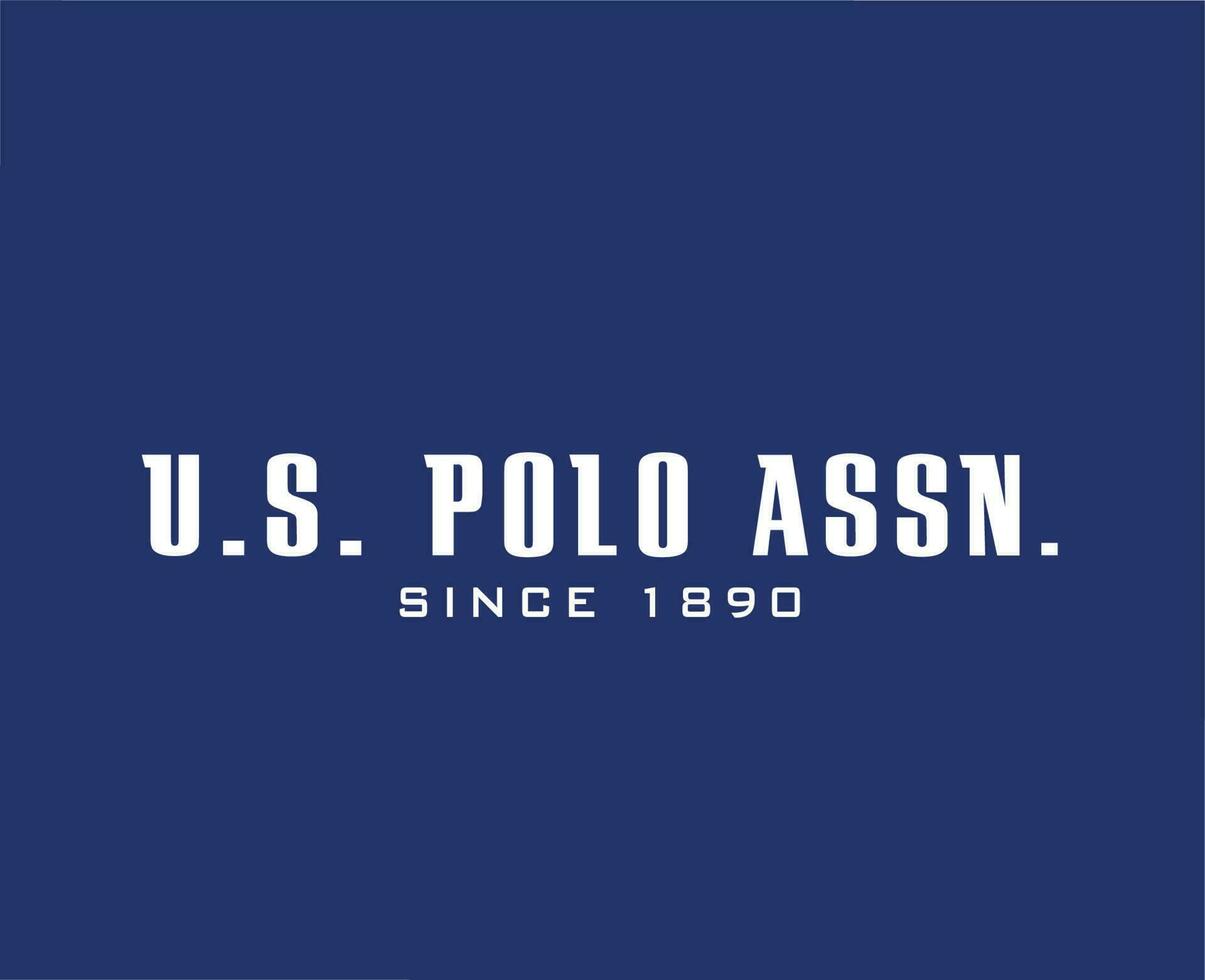 Us Polo Assn Brand Logo Name White Symbol Clothes Design Icon Abstract