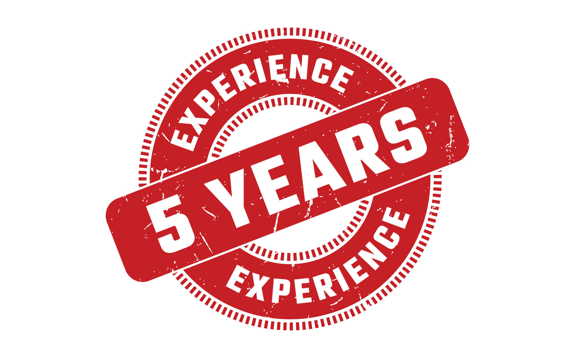 5 Years Experience Rubber Stamp 24455615 Vector Art at Vecteezy