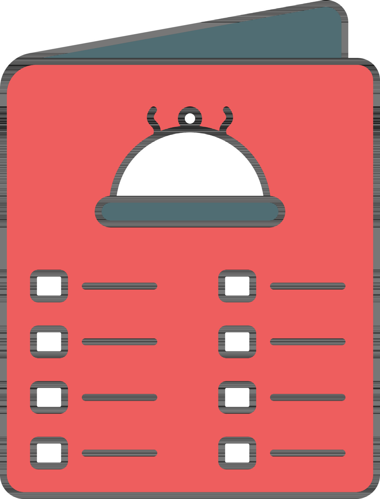 Flat Style Menu Card Colorful Icon. 24456722 Vector Art at Vecteezy