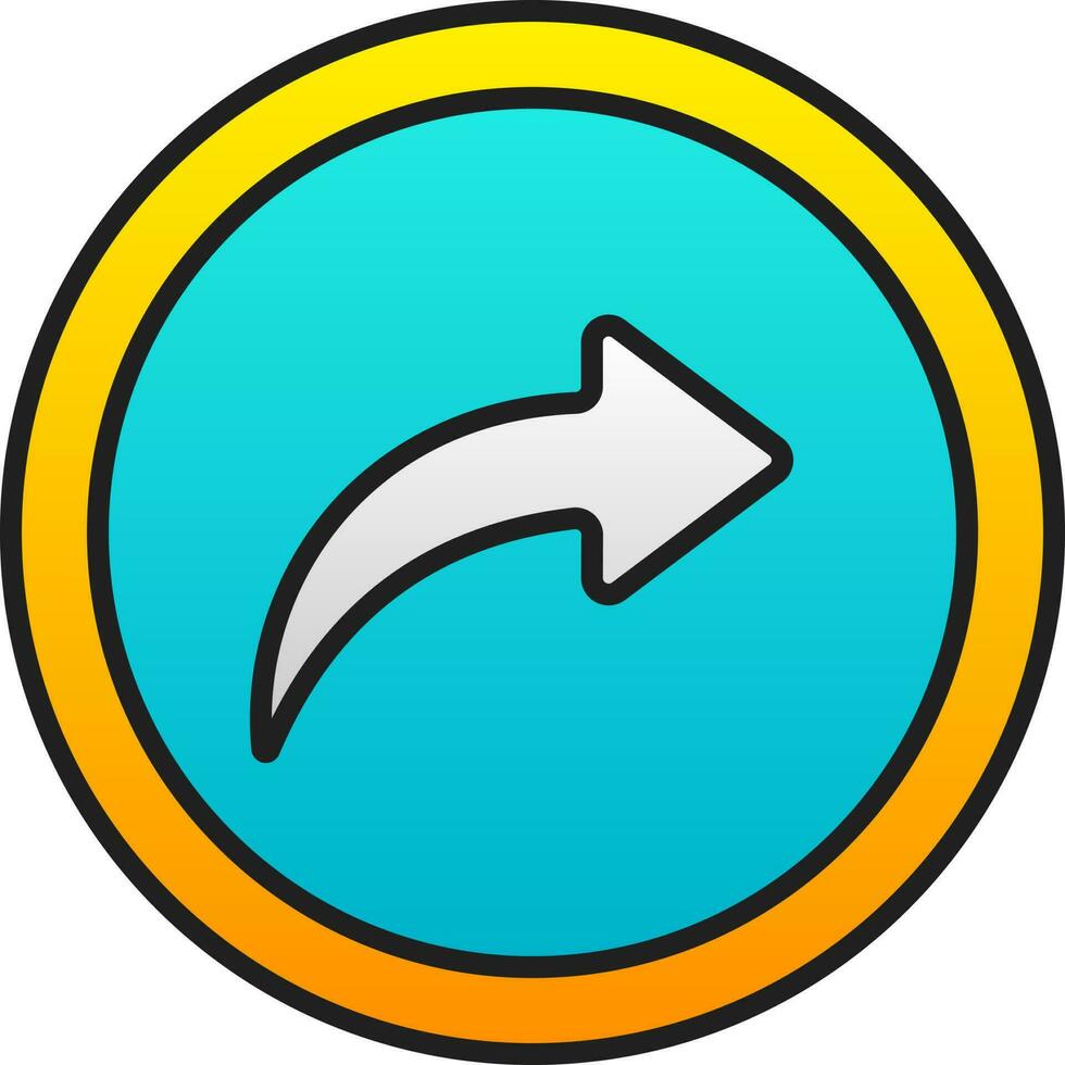 compartir o enviar botón amarillo y azul icono. 24458108 Vector en Vecteezy