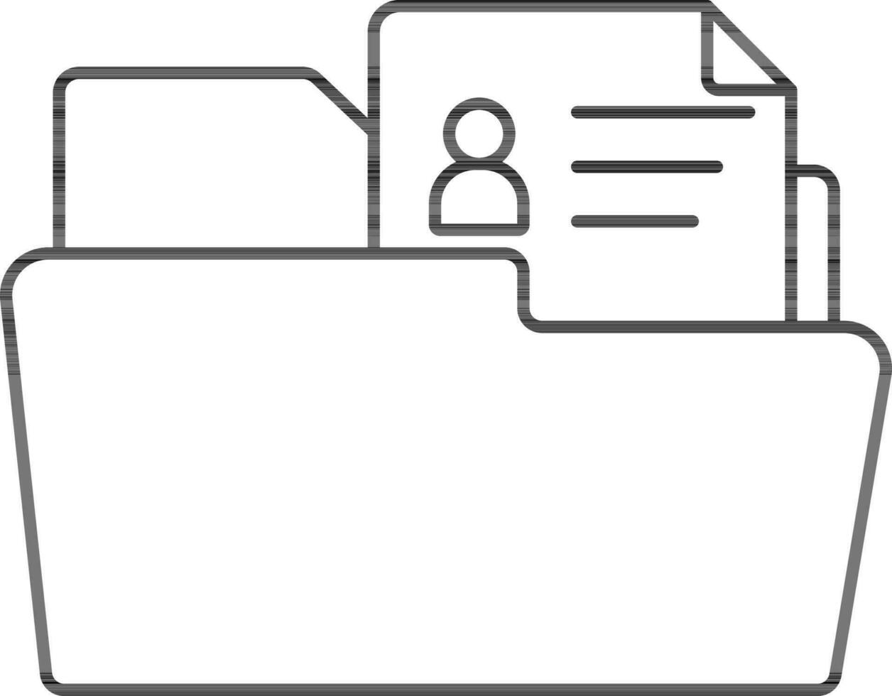 Document Folder Icon In Line Art. 24458443 Vector Art at Vecteezy