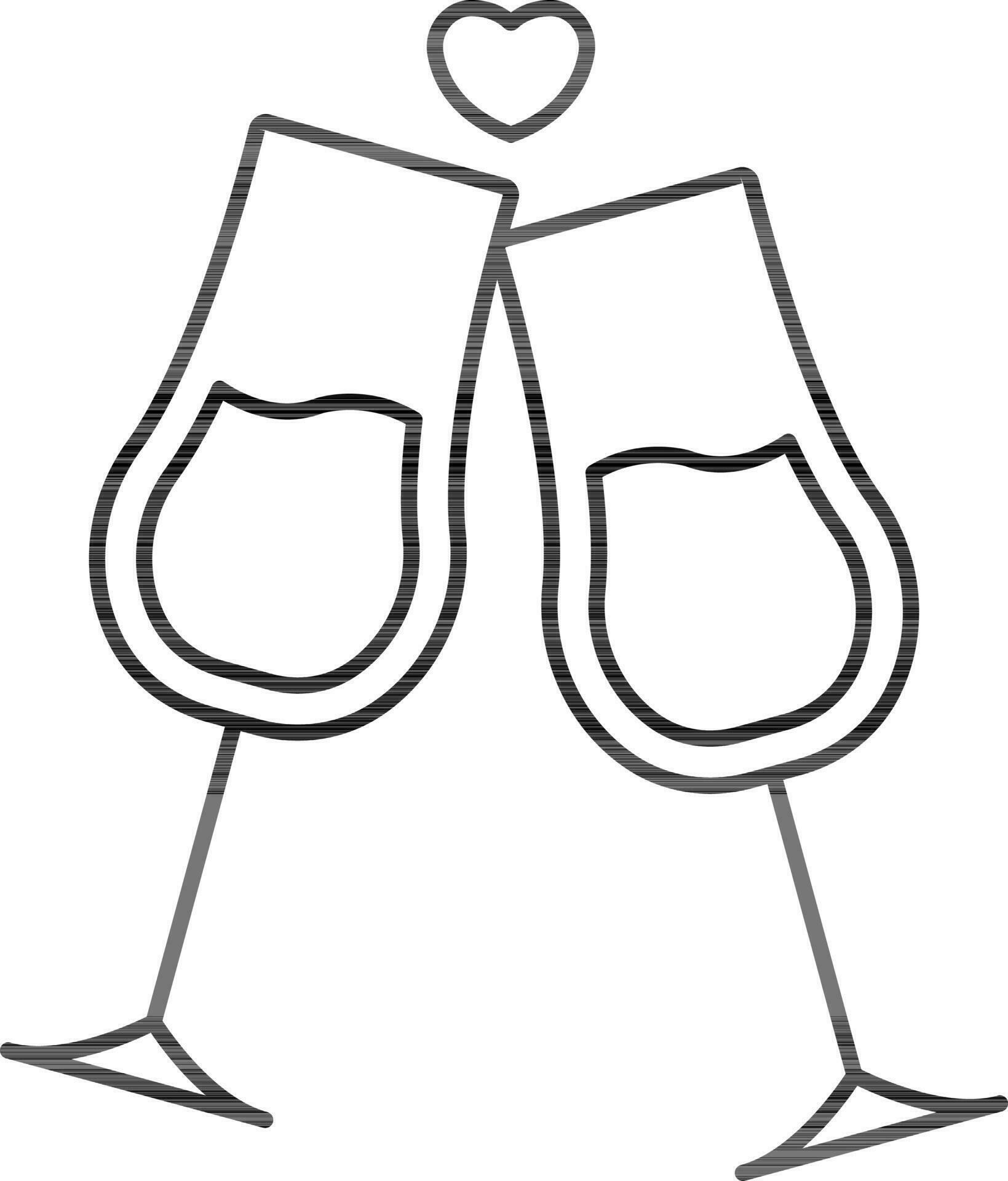 Cheers Glass Icon Black Line Art 24459156 Vector Art At Vecteezy