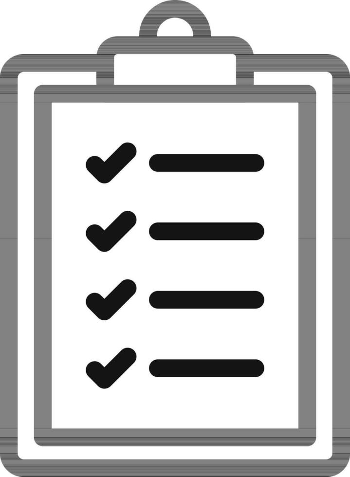 Line art checklist icon in flat style. 24459526 Vector Art at Vecteezy