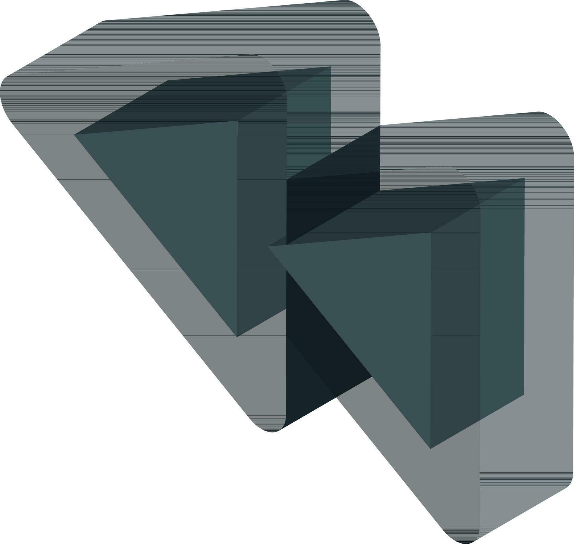 Fast forward button sign or symbol in 3d. 24459688 Vector Art at Vecteezy