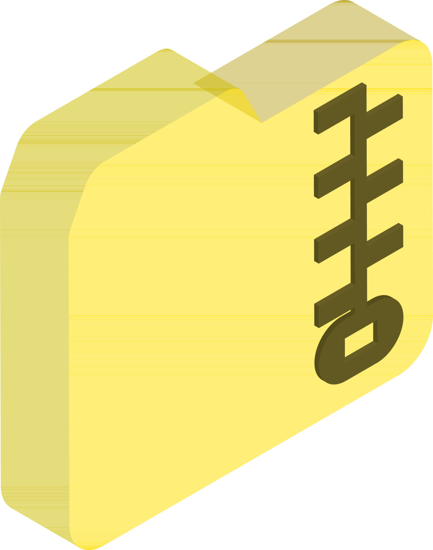 Yellow file folder icon in 3d style. 24459942 Vector Art at Vecteezy