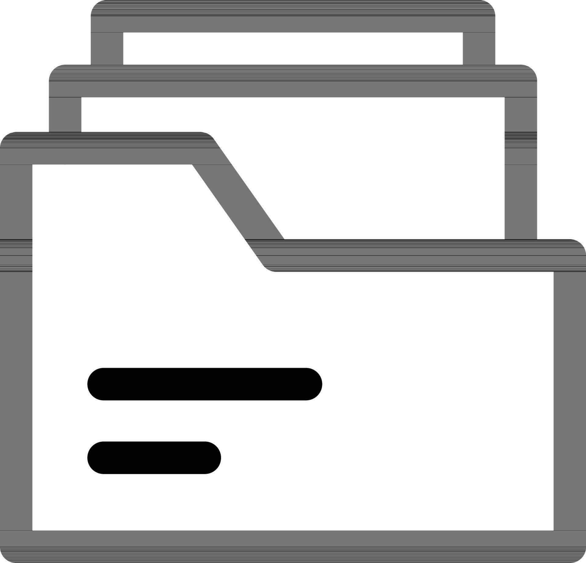 Line art file folder icon in flat style. 24460202 Vector Art at Vecteezy