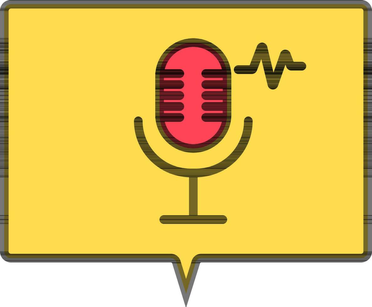 Illustration of Voice or Recording Message icon. 24460387 Vector Art at ...