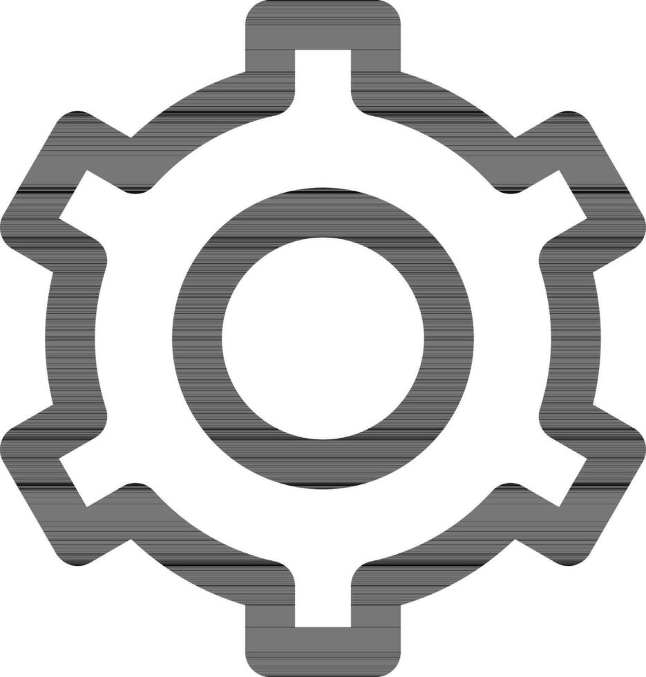 Line art illustration of cogwheel icon. 24460490 Vector Art at Vecteezy