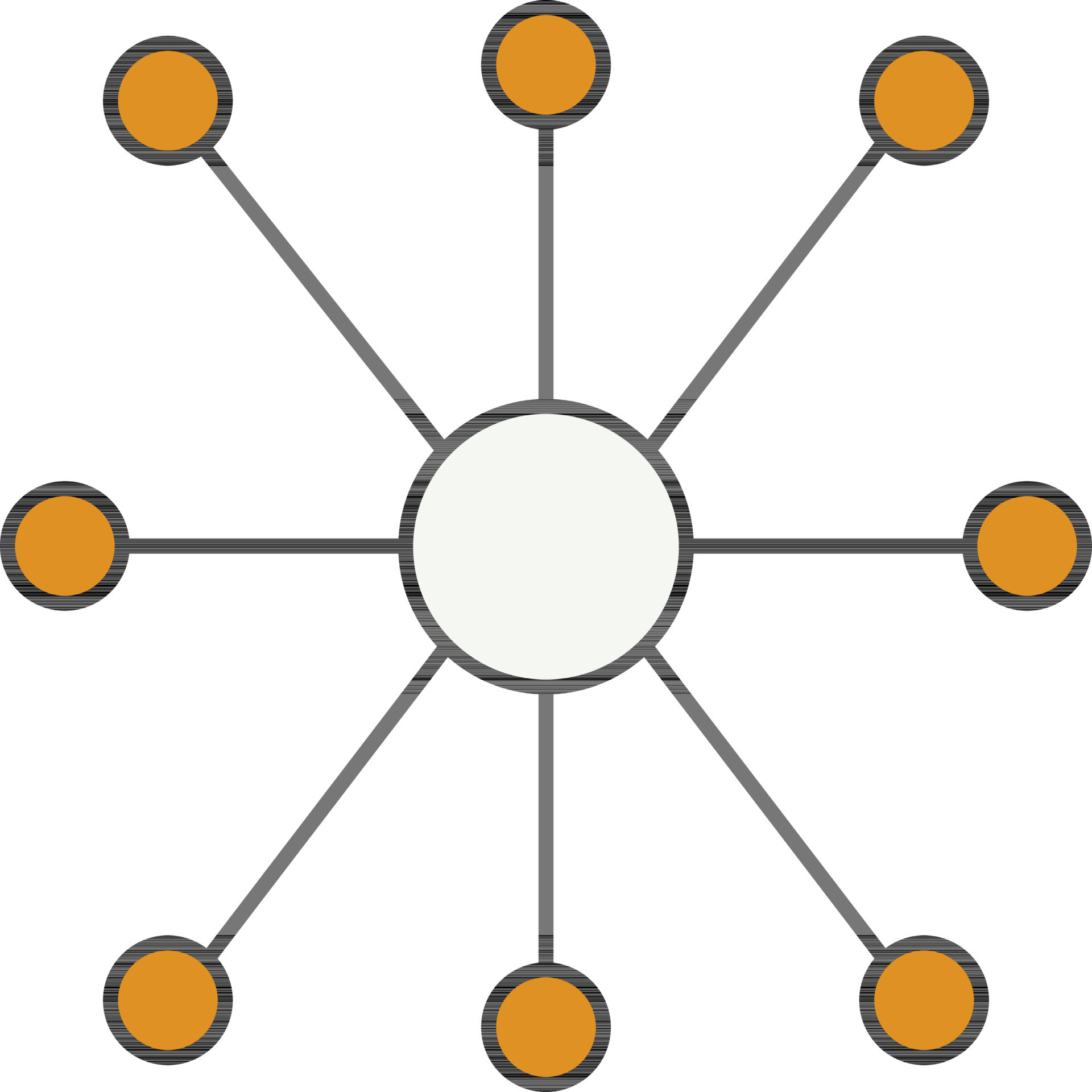 Flat Style Cluster or Share Icon in Yellow and Black Color. 24460721 ...