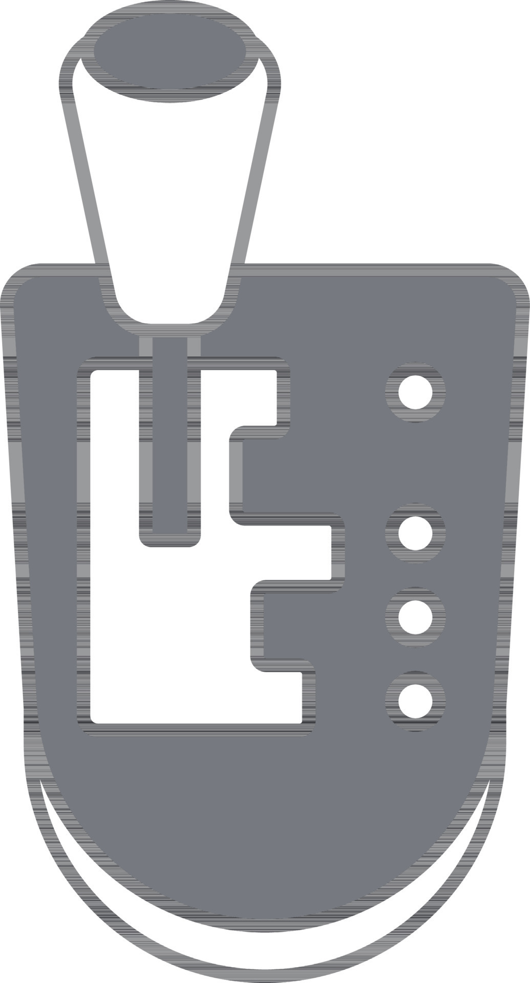 Isolated Gear Stick Icon In Gray And White Color 24462283 Vector Art