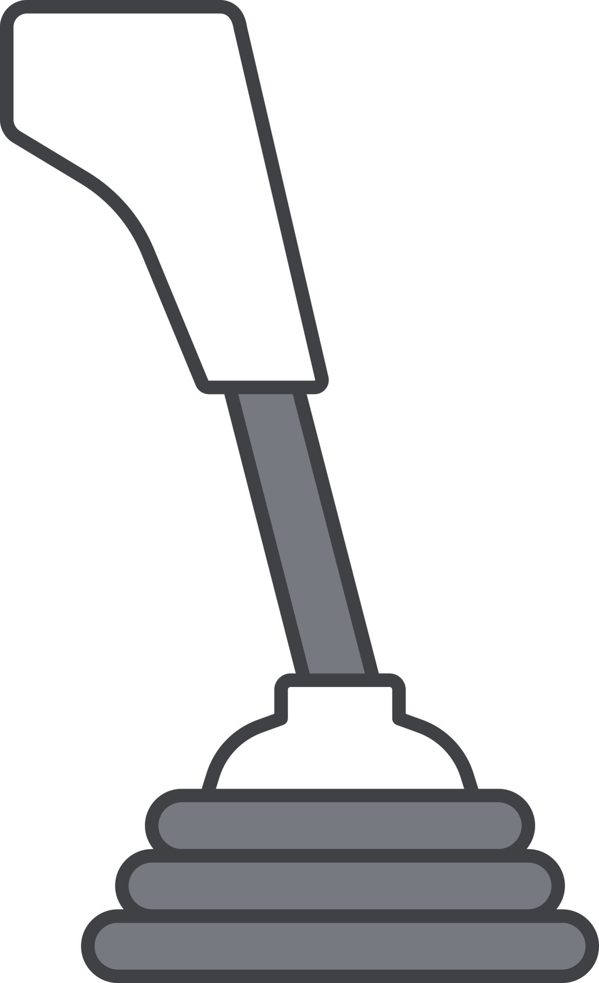 Illustration Of Gear Stick Icon In Gray And White Color 24462330