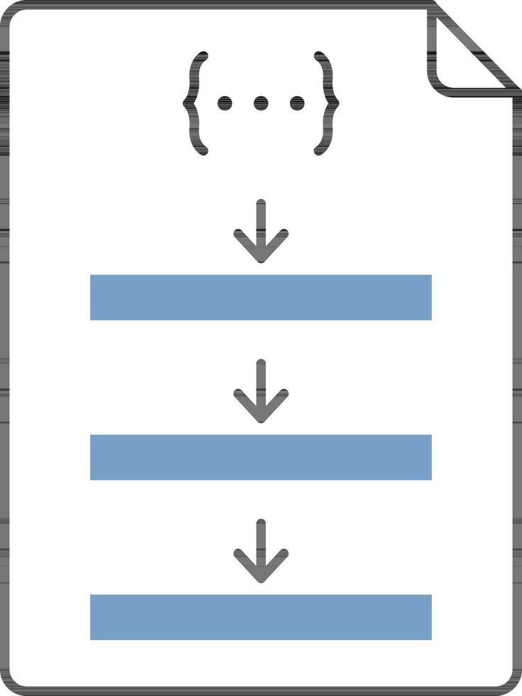 Coding Documentation Icon In Blue And White Color 24462940 Vector Art 0746